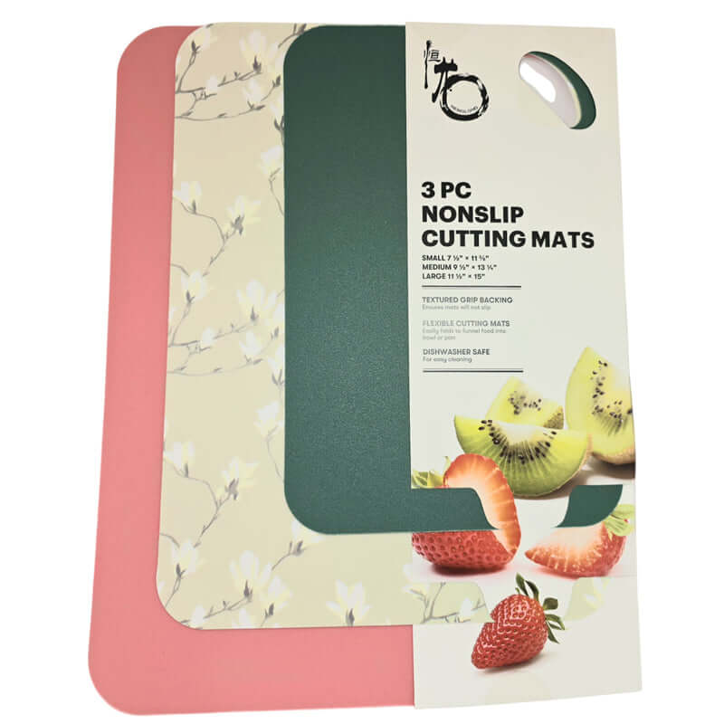 Set of 3 Silicone Chopping Boards - Flexible & Safe – Eagles Picks